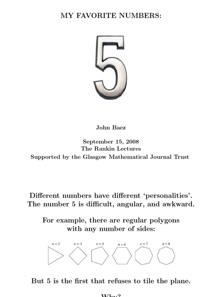 Number 5 | PDF | Geometry | Teaching Mathematics