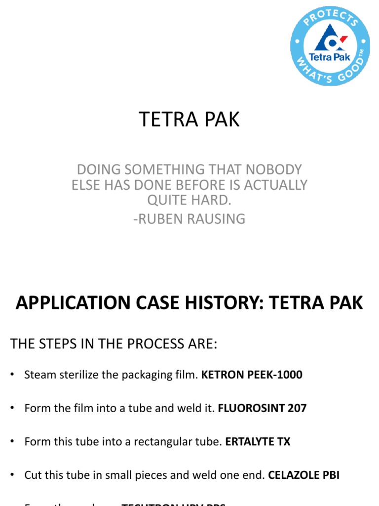 Tetra Pak | PDF | Pipe (Fluid Conveyance) | Sterilization (Microbiology)