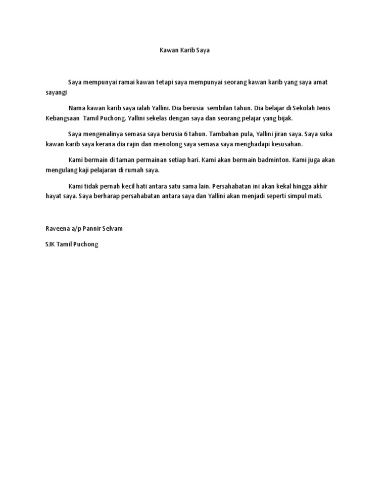Kawan Karib Saya | PDF