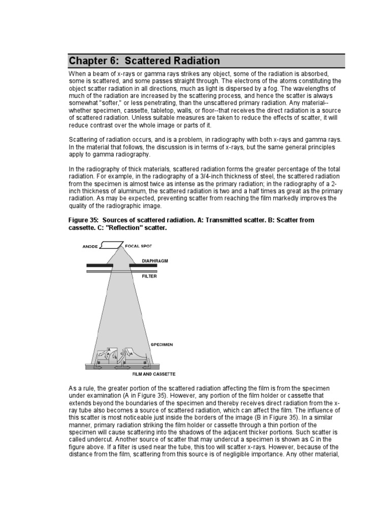 Scatter Radiation | PDF