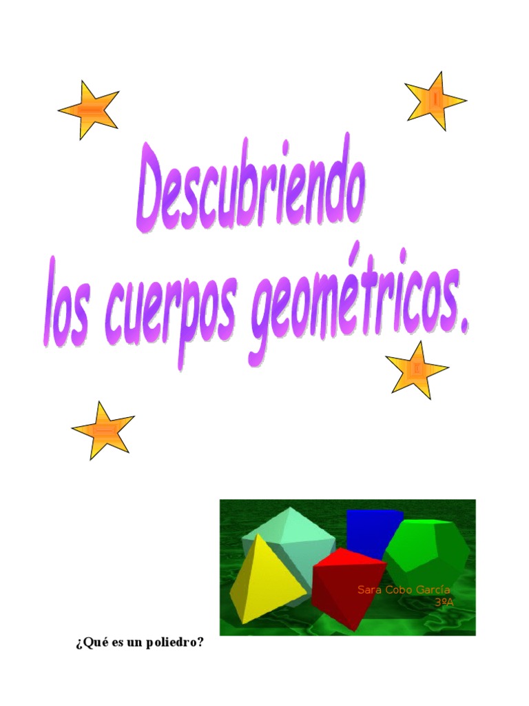 Descubriendo Los Cuerpos Geométricos | PDF | Triángulo | Geometría ...