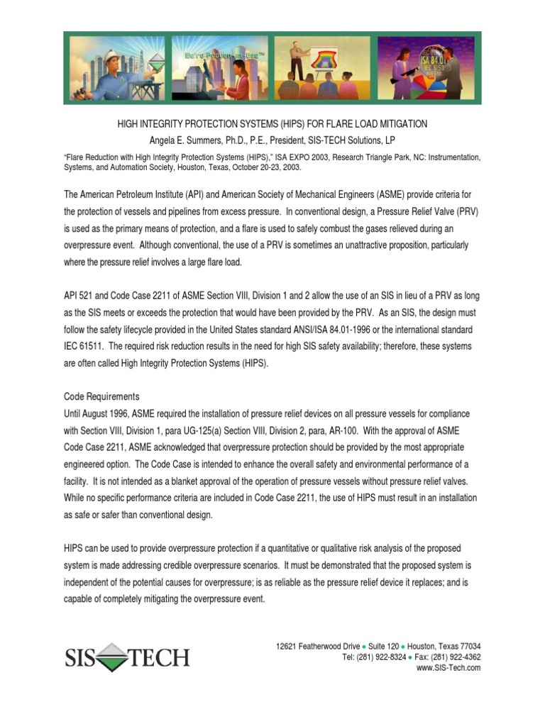 High Integrity Protection Systems For Flare Load Mitigation | Download ...