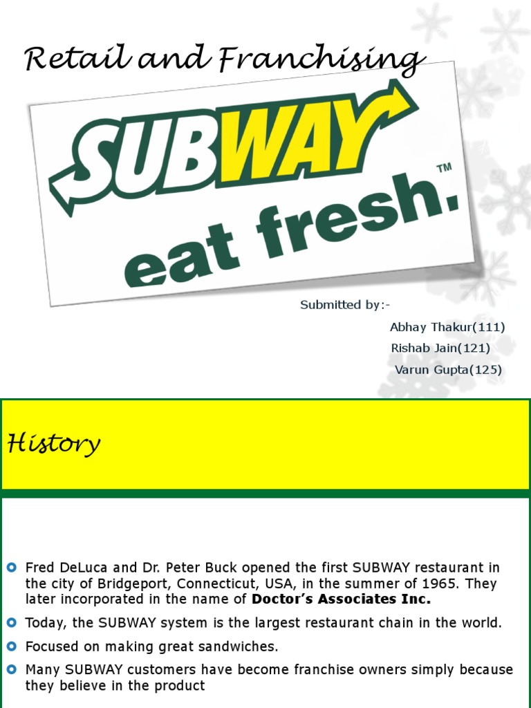 Subway | PDF | Franchising | Marketing