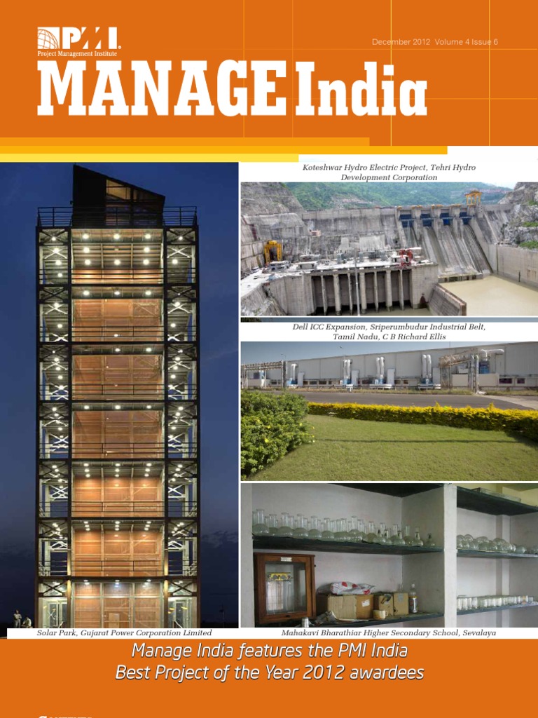 Manage India Features The PMI India Best Project of The Year 2012 ...