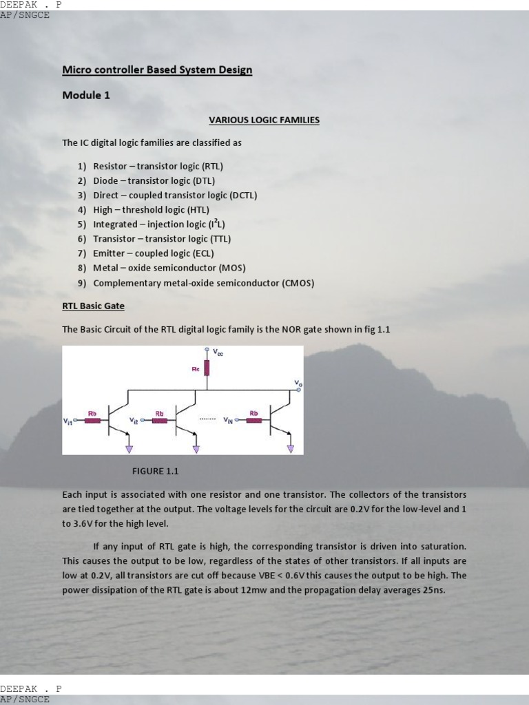 Micro Controller Based System Design1 | PDF | Mosfet | Random Access Memory