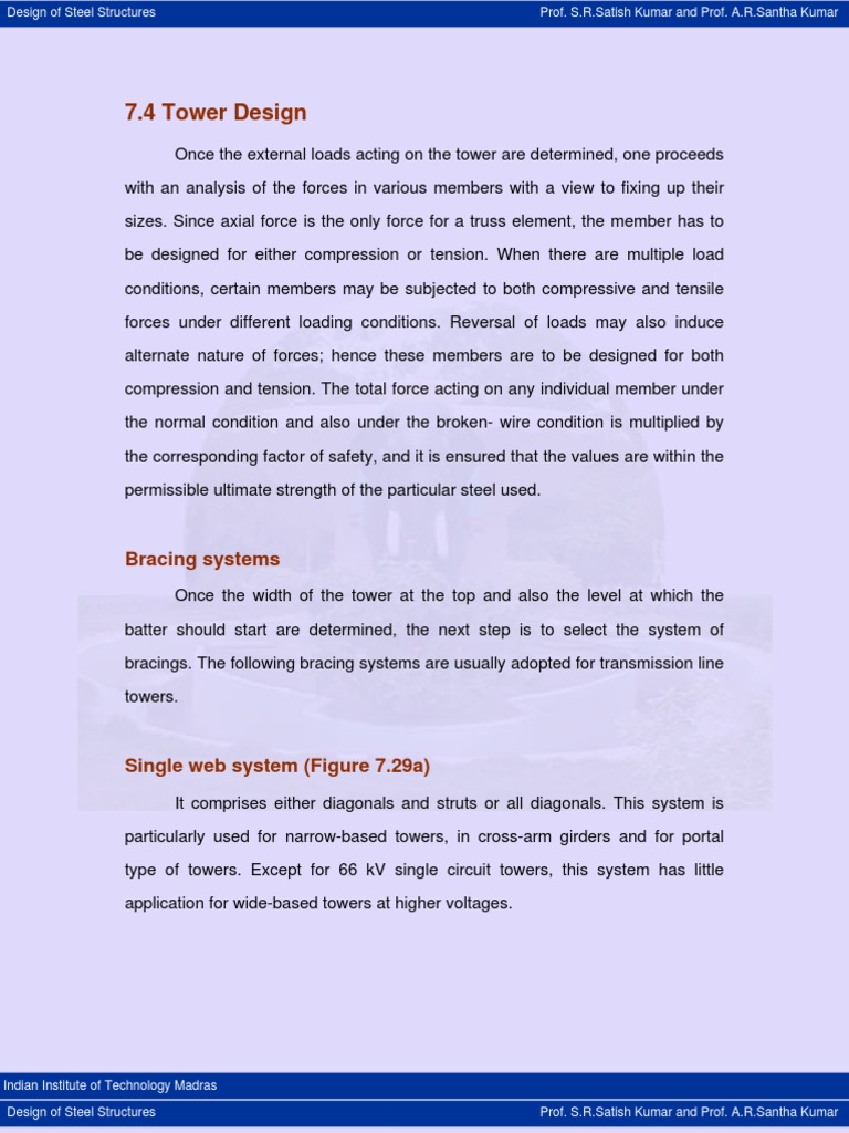Tower Design | PDF | Mathematical Optimization | Bending