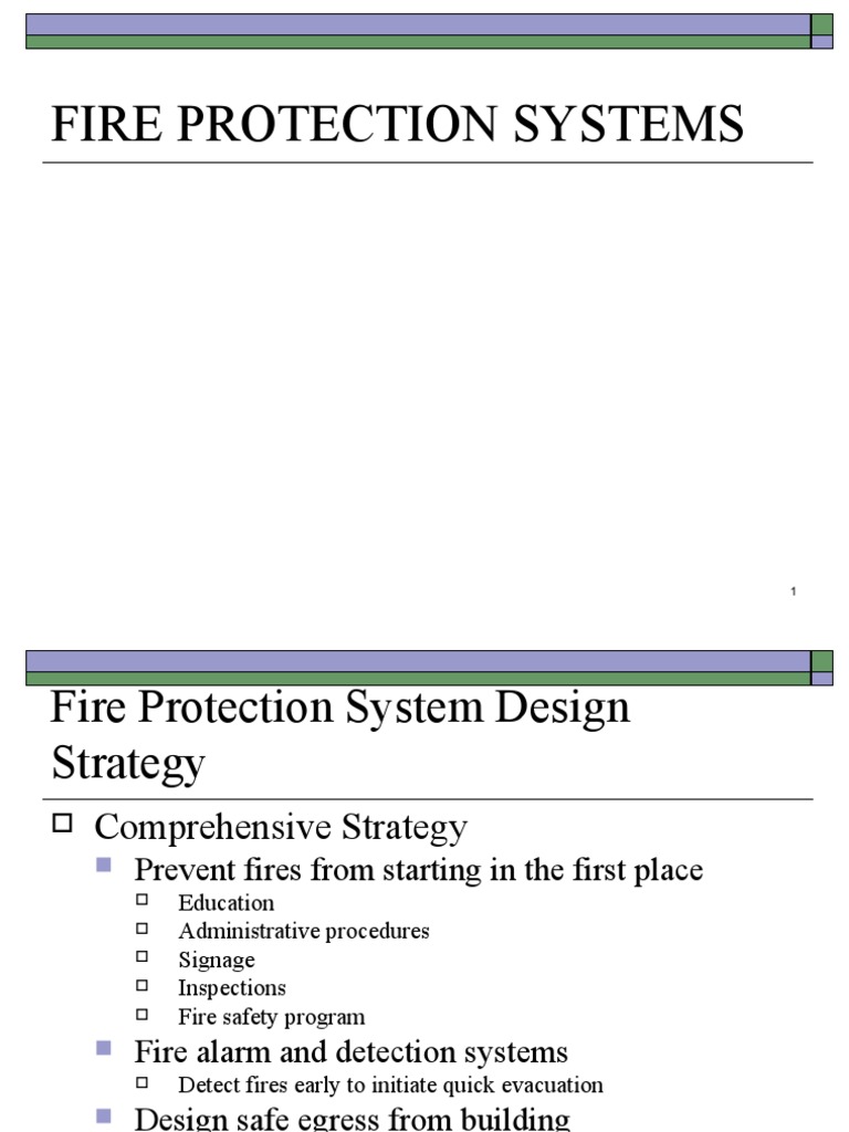 Fire Protection System Design Overview | PDF | Fire Sprinkler System ...