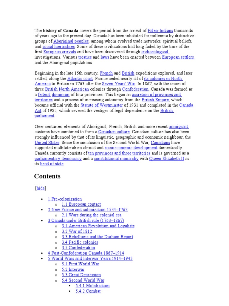 History of Canada | PDF | Acadians | Acadia