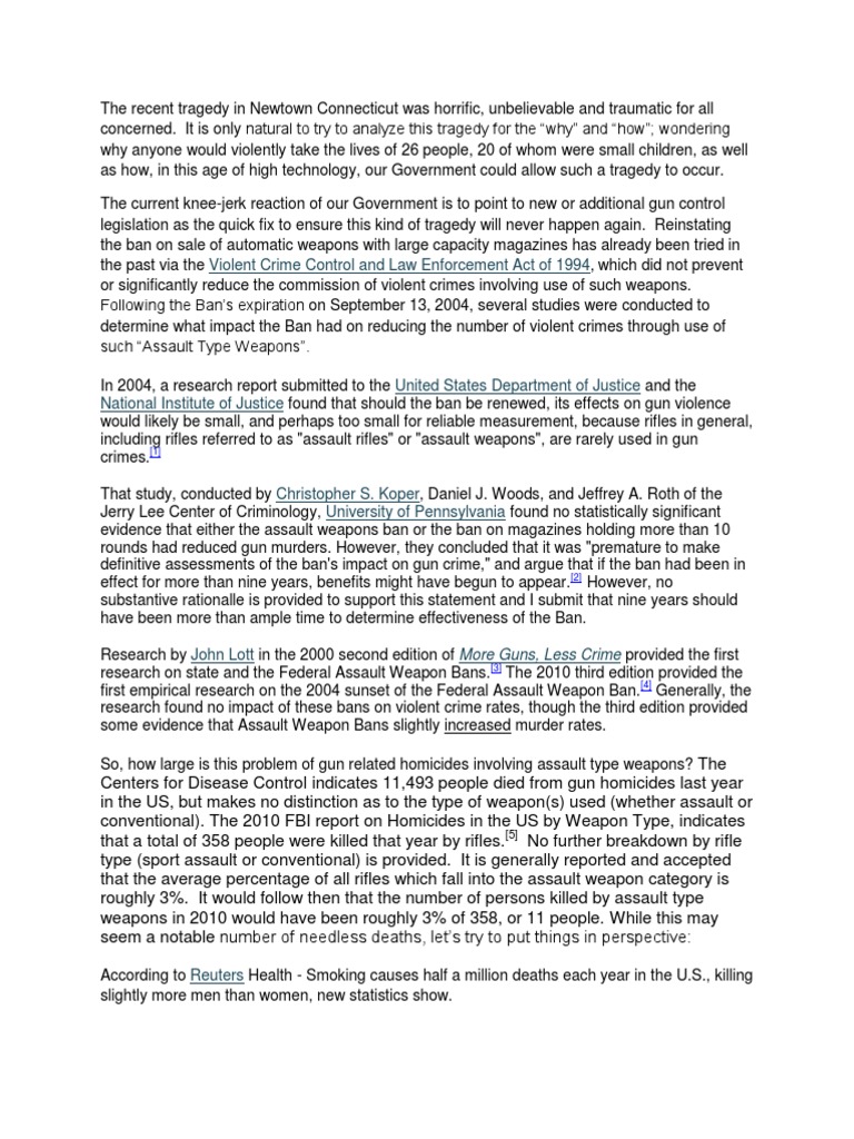 Gun Control | PDF | Right To Keep And Bear Arms In The United States ...