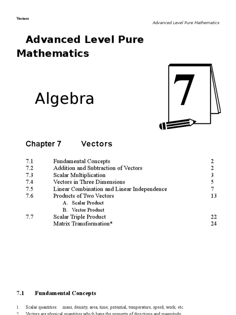 Vectors | PDF | Vector Space | Euclidean Vector