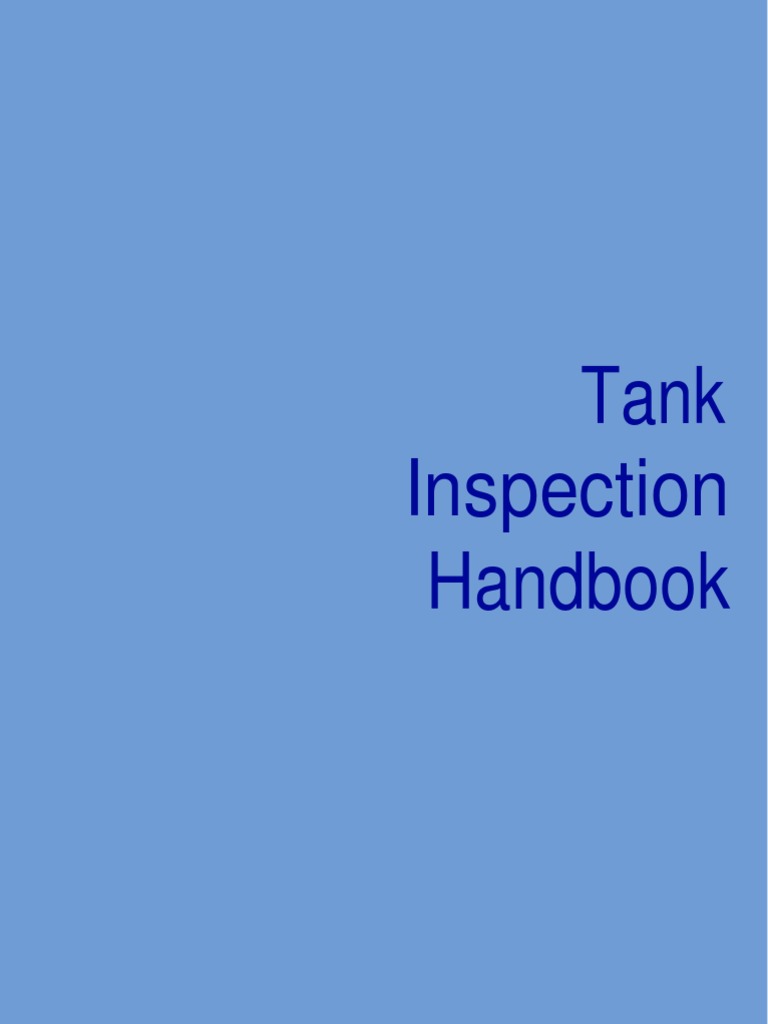 Tank Inspection Handbook. | PDF | Nature | Business