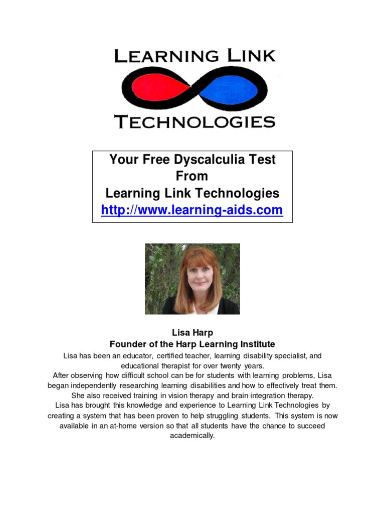 Dyscalculia Test | PDF | Learning Disability | Neuroscience