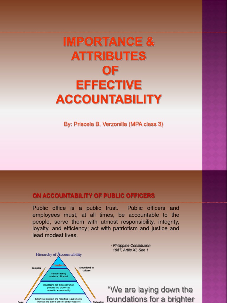 Public Accountability in the Philippines | PDF | Accountability ...