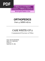 Case Study: Open Tibia Fibula Fracture | PDF | Bone | Major Trauma