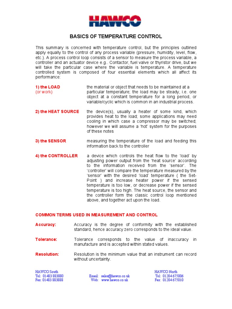 Hawco Controller Theory | PDF | Control Theory | Control System