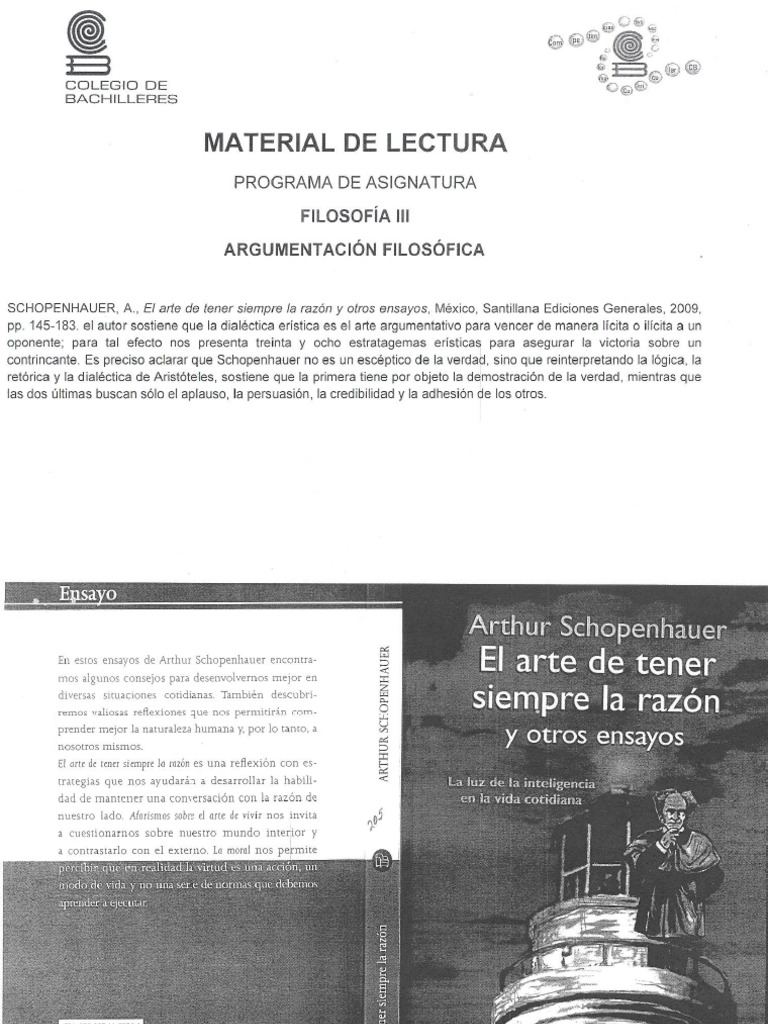 El Arte de Siempre Tener La Razon | PDF