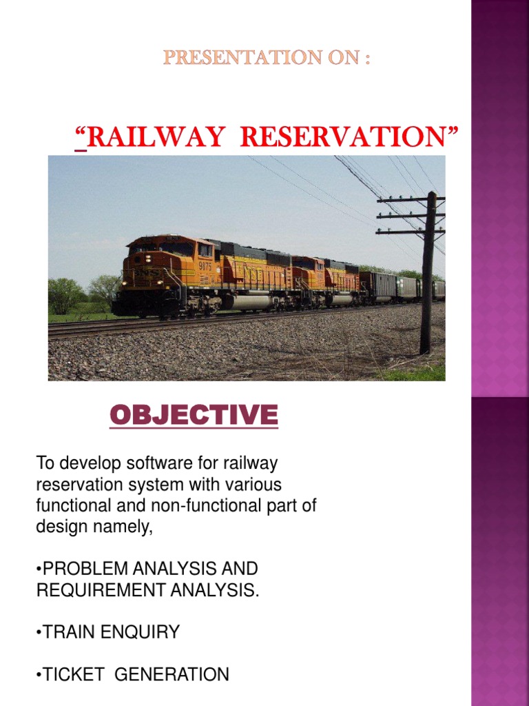 Railway Reservation Software Guide | PDF | Computers