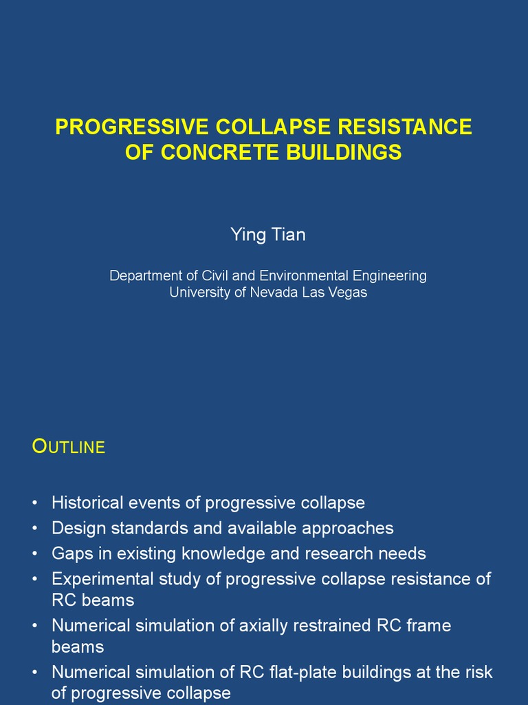 Progressive Collapse of Concrete Buildings | PDF | Beam (Structure ...