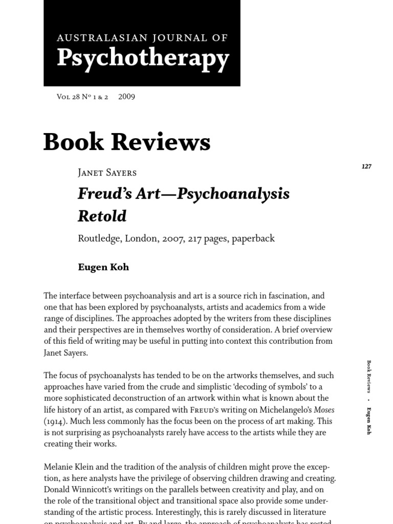 Janet Sayers' Freud's Art - Book Review | PDF | Surrealism | Psychoanalysis