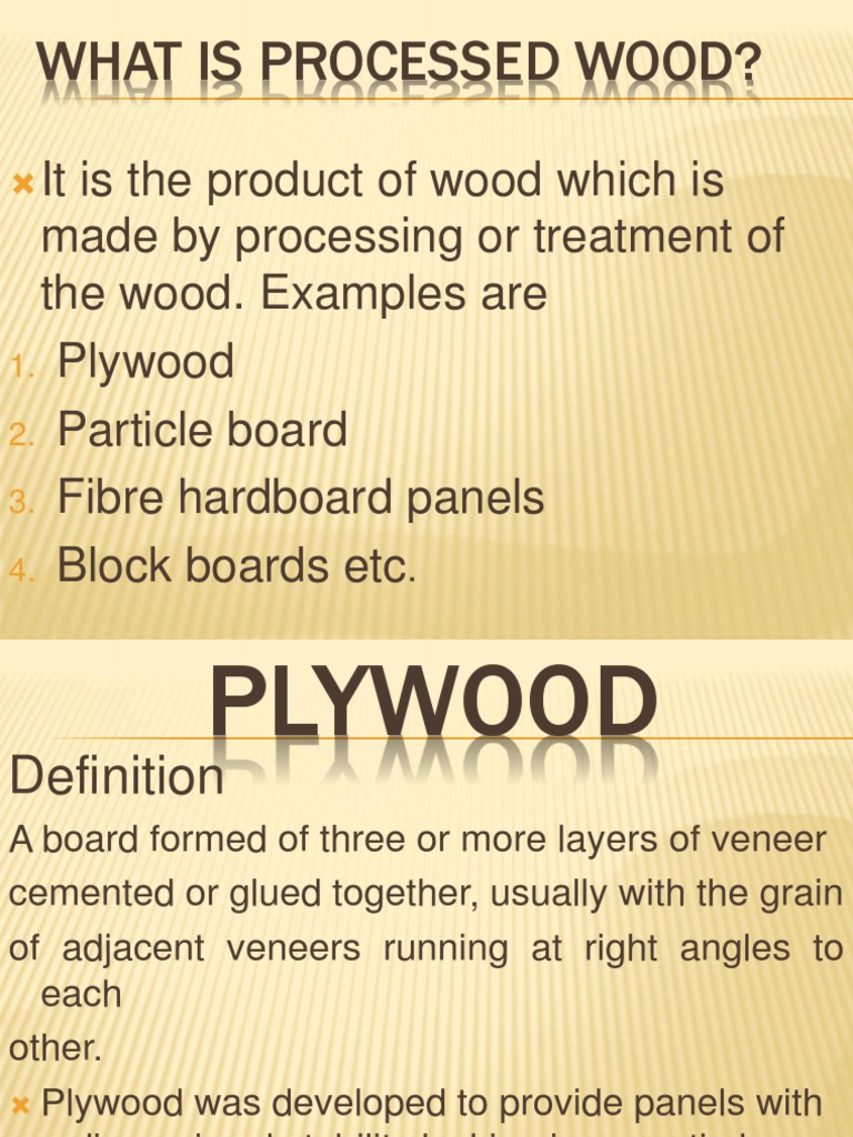 Processed Wood | PDF | Plywood | Wood Veneer