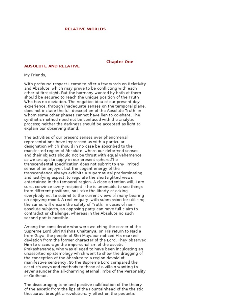 Lectures | PDF | Absolute (Philosophy) | Transcendence (Religion)