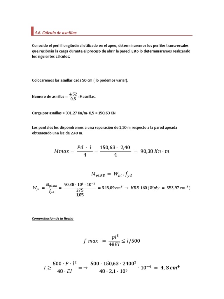 Calculo Asnillas | PDF