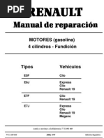 (RENAULT) Manual de Taller Renault Motor K4M | PDF