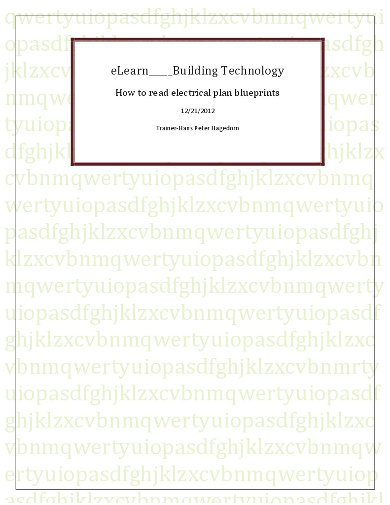 Electrical Blueprint Reading Guide | PDF | Electromagnetism ...
