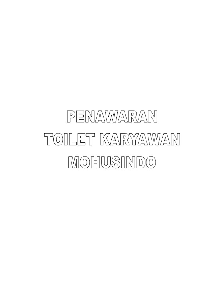 Contoh RAB Dan Penawaran Toilet | PDF | Griya & Taman | Teknologi ...