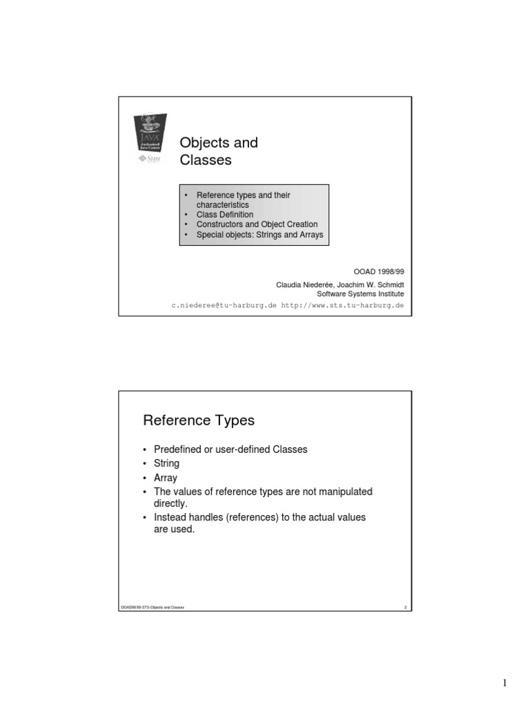1-3-Objects Classes | PDF | Method (Computer Programming) | Class ...