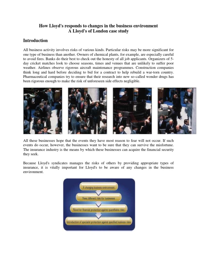Business Environment Case Study | Download Free PDF | Underwriting ...
