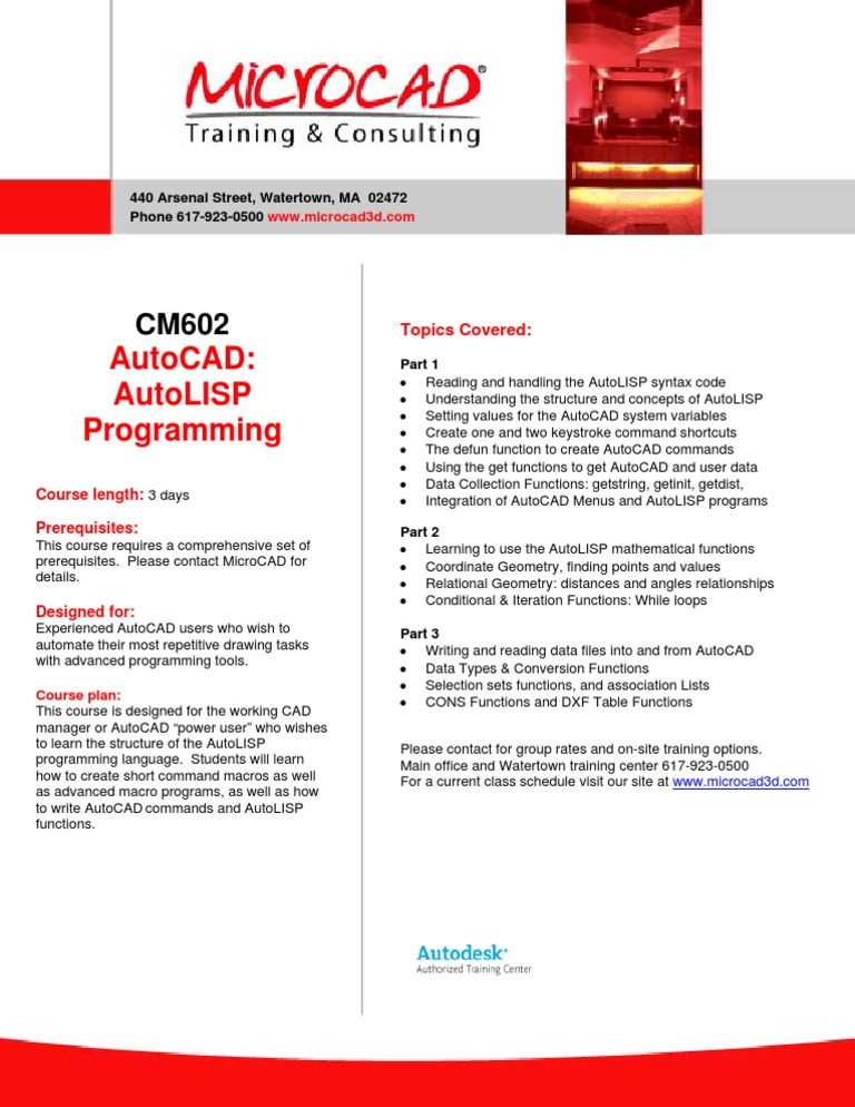 Autolisp Programming | PDF