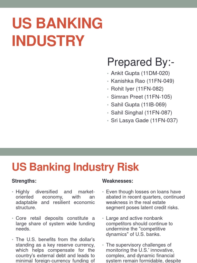 Final PPT On US BANKING and Bank of America | PDF | Bank Of America ...