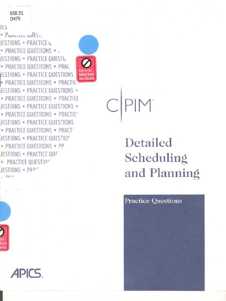 APICS MPR Practice Questions | PDF