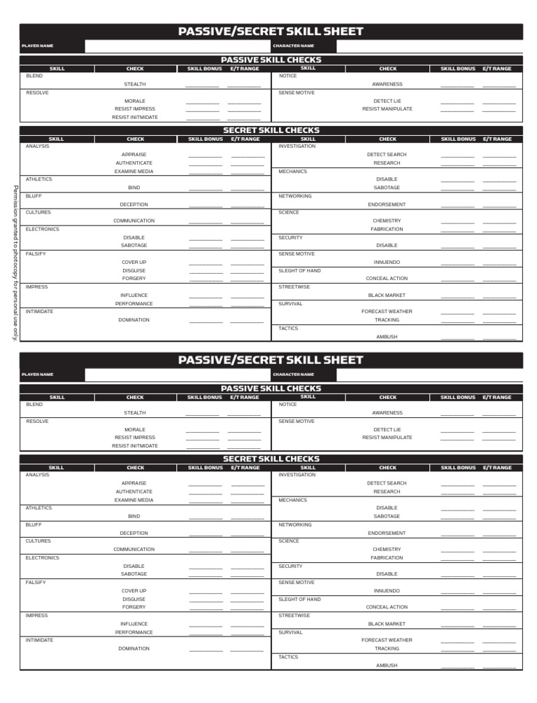 Skill Sheet-Double Up | PDF