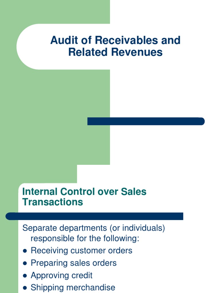 Receivables Audit and Internal Controls | PDF | Invoice | Debits And ...