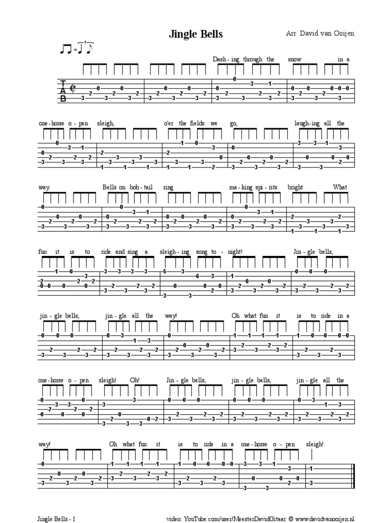 Jingle Bells - FS TAB | PDF | Cooking, Food & Wine