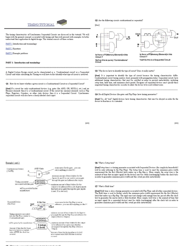 Timing Tut | PDF | Computer Engineering | Electronic Engineering