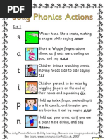 The Jolly Phonics Actions - Definitive | PDF