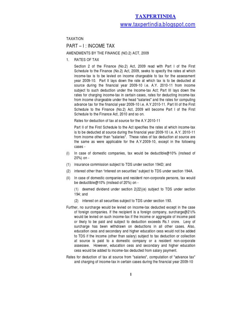 PCC Tax Supplementary 09 | PDF