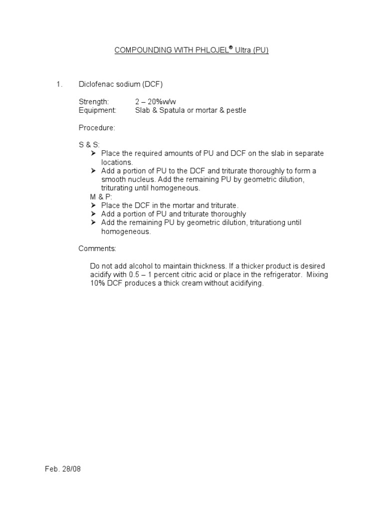 Compounding With Phlojel | Download Free PDF | Estradiol | Chemistry