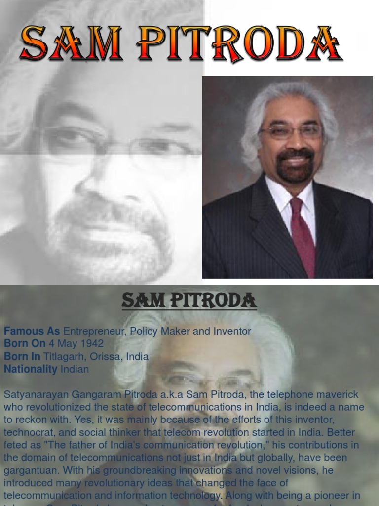 Sam Pitroda | PDF | Computing And Information Technology | Science