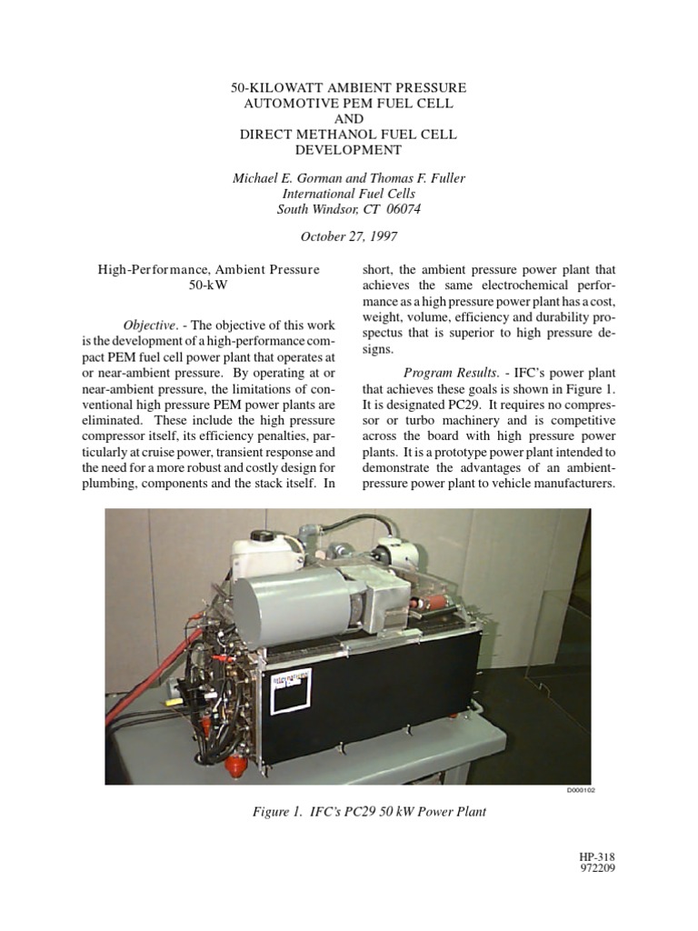 Fuel Cell Development | PDF | Fuel Cell | Sustainable Technologies
