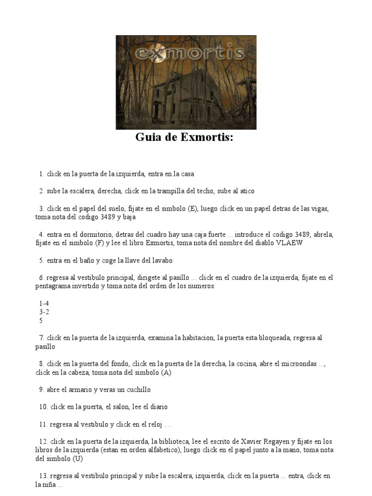 Guía Completa de Exmortis | PDF | Ficción general