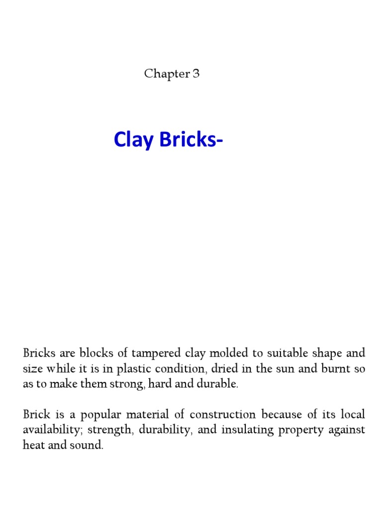 Clay Brick | PDF | Brick | Extrusion
