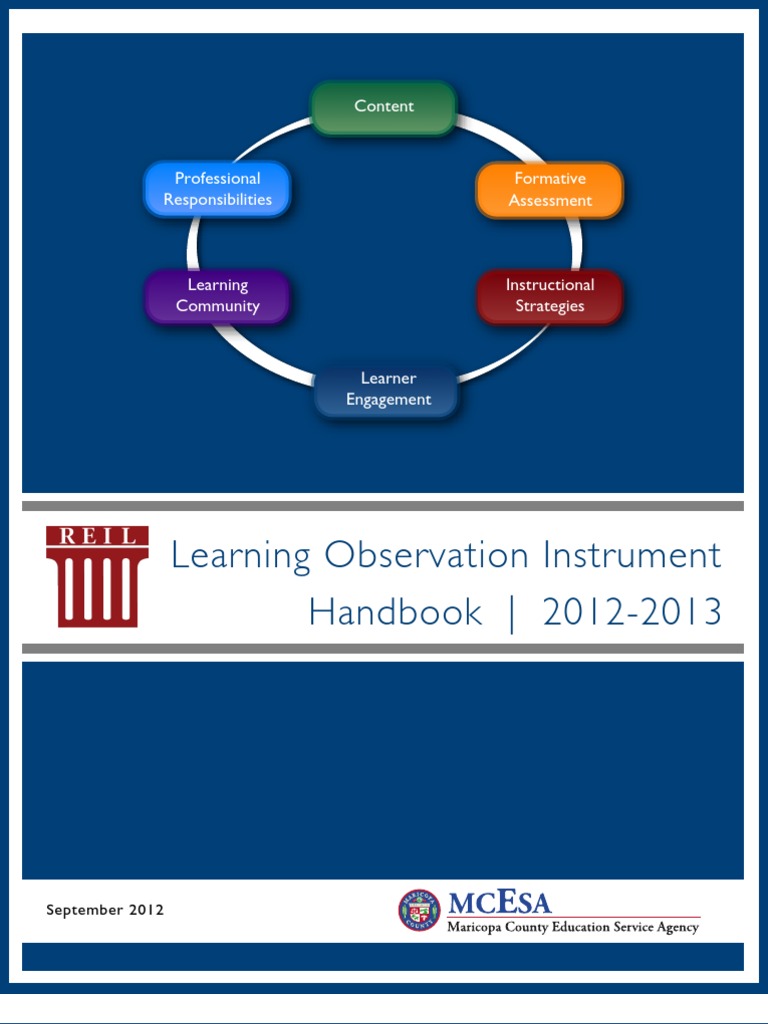 Learning Observation Instrument Handbook | PDF | Educational Assessment ...