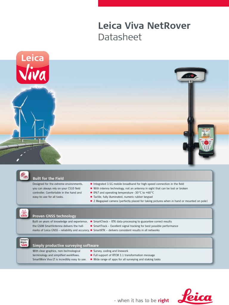 Leica Viva NetRover | PDF | Bluetooth | Global Positioning System