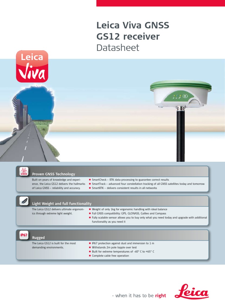 Leica Viva SmartPole | PDF | Global Positioning System | Telecommunications Engineering
