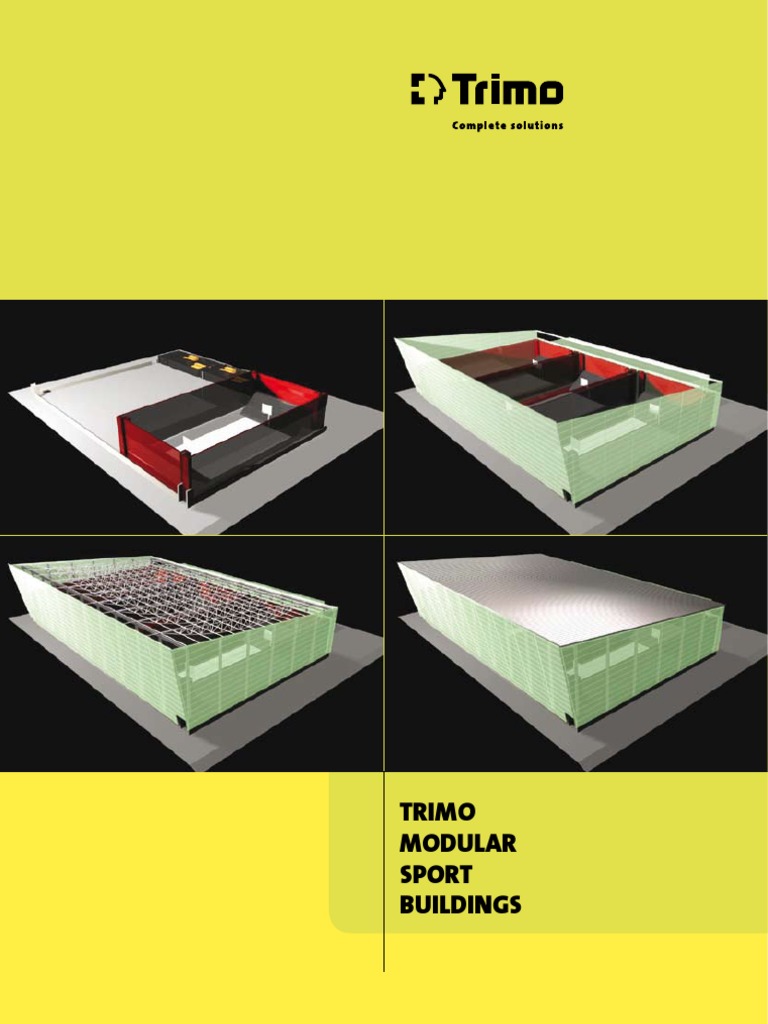 Trimo Modular Sport Buildings 8165 | PDF | Modularity | Wall