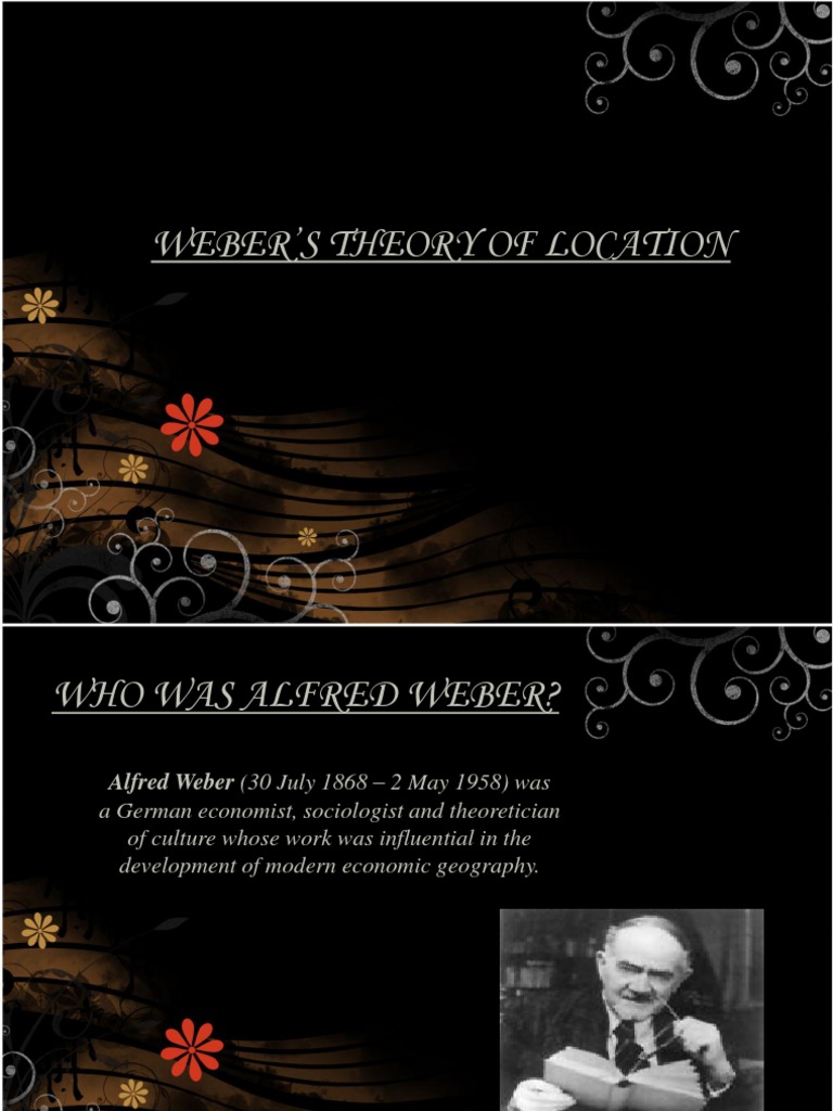 Weber'S Theory of Location | PDF | Labour Economics | Economics